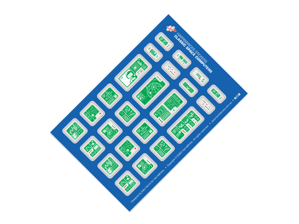 Classic Space Computer Sticker Set – HarrisBricks