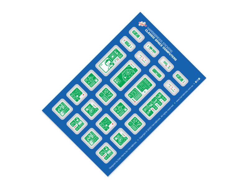 Classic Space Computer Sticker Set – HarrisBricks