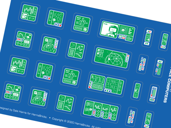 Classic Space Computer Sticker Set – HarrisBricks
